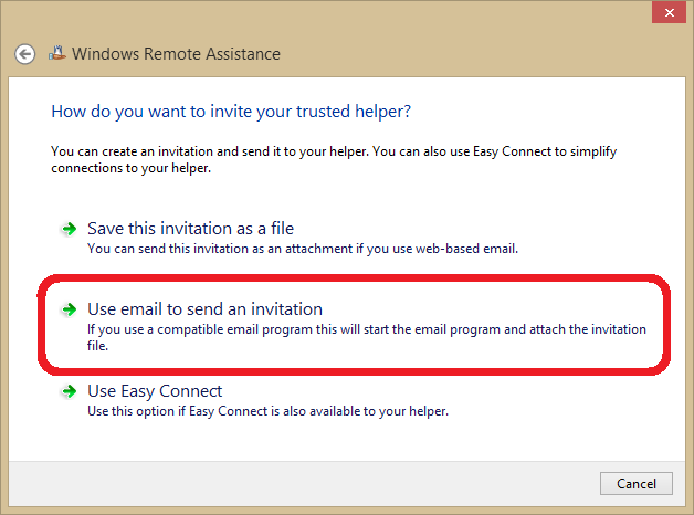 Use Windows Remote Assistance